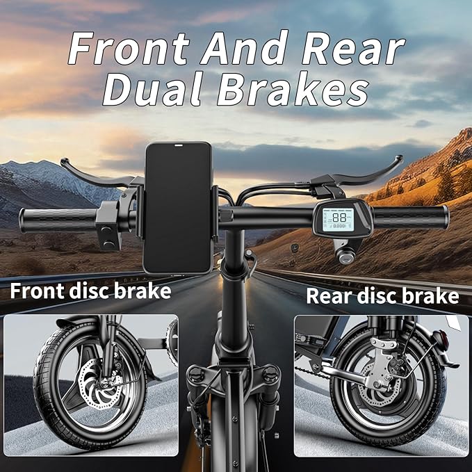 14Inch Folding Power Bicycle Lithium Electric Car Small Ultra-Light ...